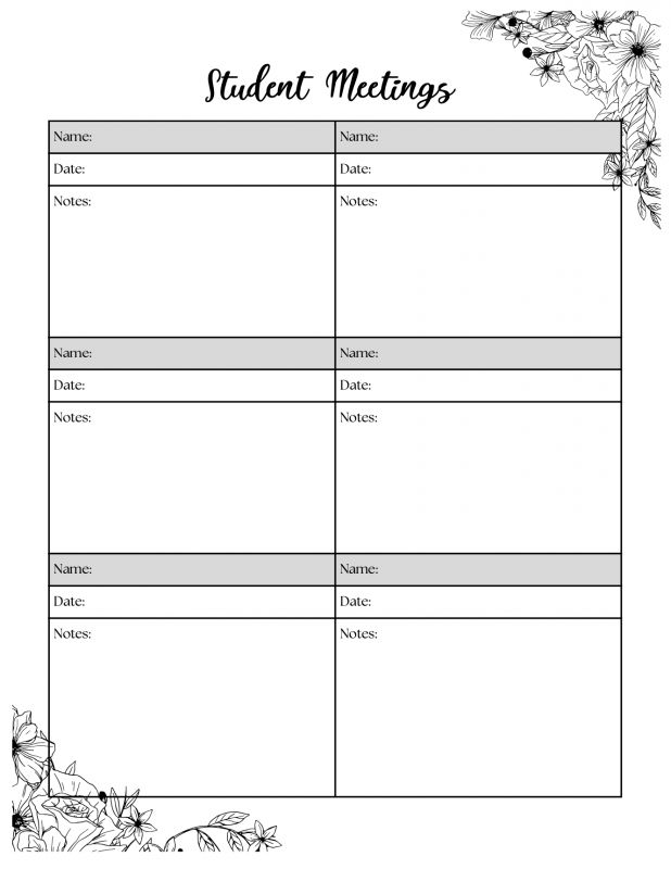 Planner for teachers, customized to your needs